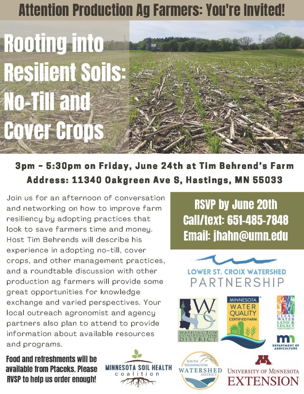 Rooting intoResilient Soils:No-Till andCover Crops - MN Soil Health ...