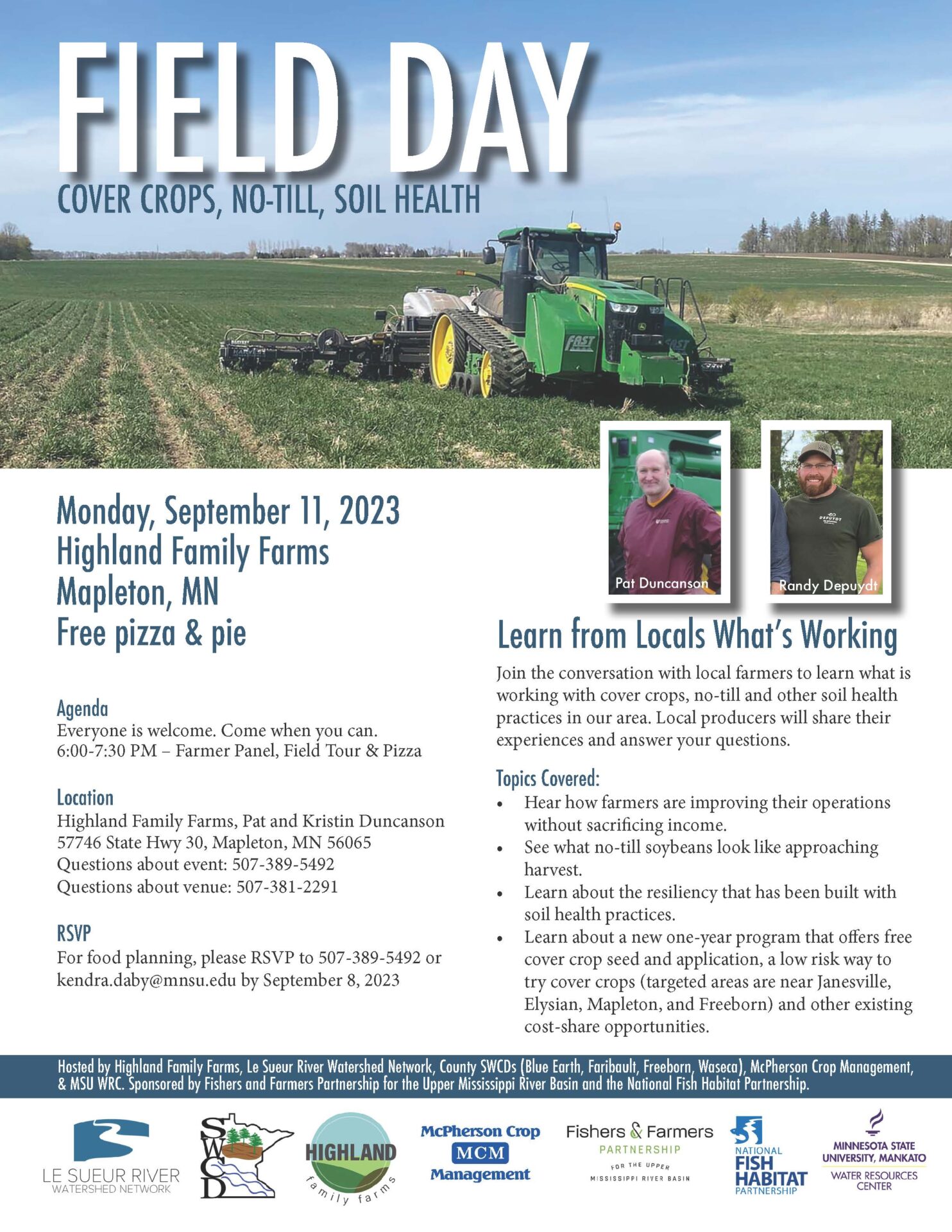 Cover Crop Field Day - Sept 11, 2023 - MN Soil Health Coalition