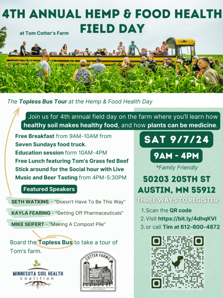 Hemp & Food Health Field Day - MN Soil Health Coalition