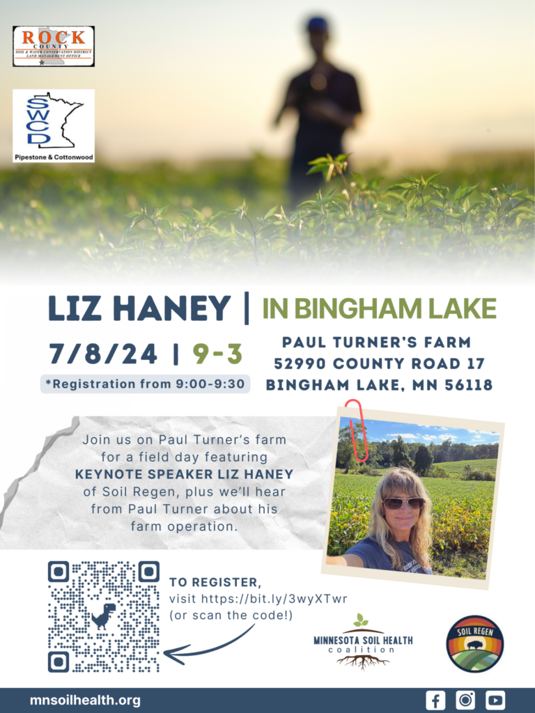 Liz Haney in Bingham Lake - MN Soil Health Coalition