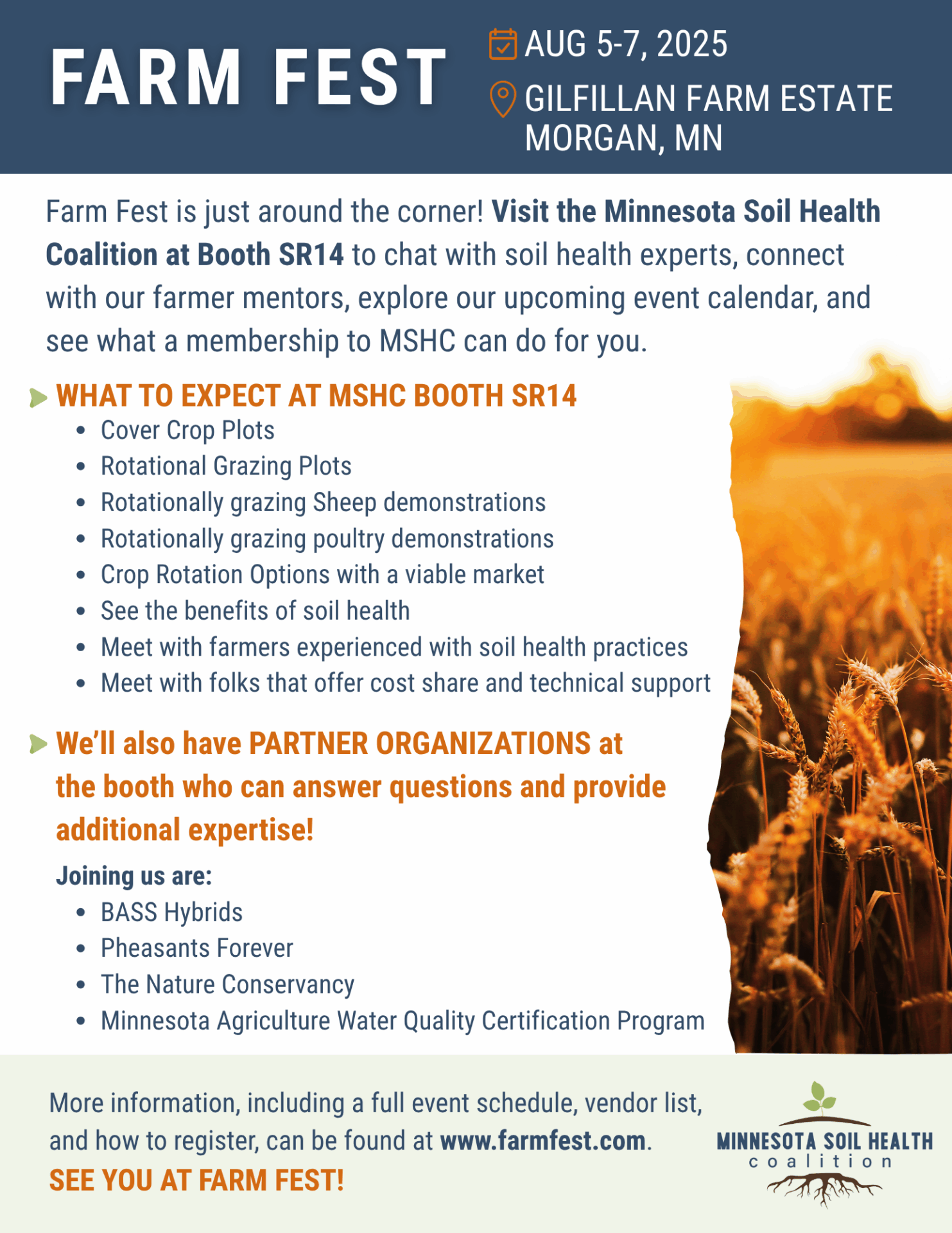 Farmfest 2025 - MN Soil Health Coalition